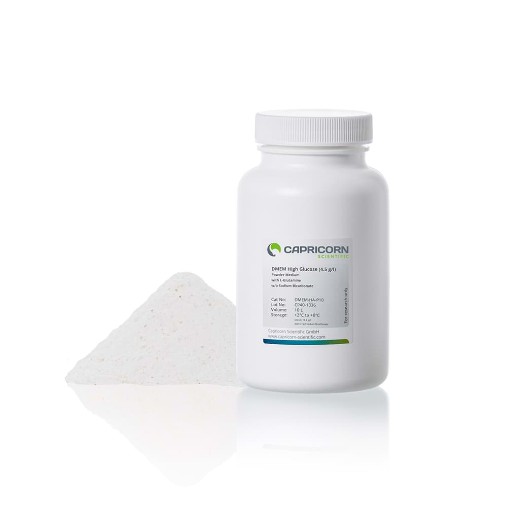 DMEM High Glucose (4.5 g/l) powder, with L-Glutamine, without Sodium ...