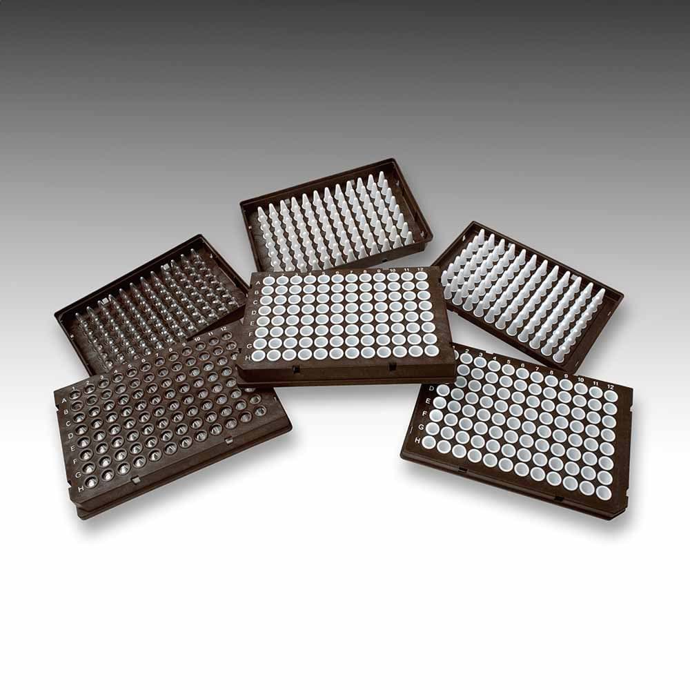 B-Frame Rigid 96w PCR Plate, Semi-Skirted, H1 notch, Universal style ...