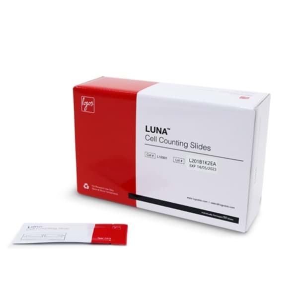 Box with 50 disposable cell counting slides for Automated LUNA cell ...